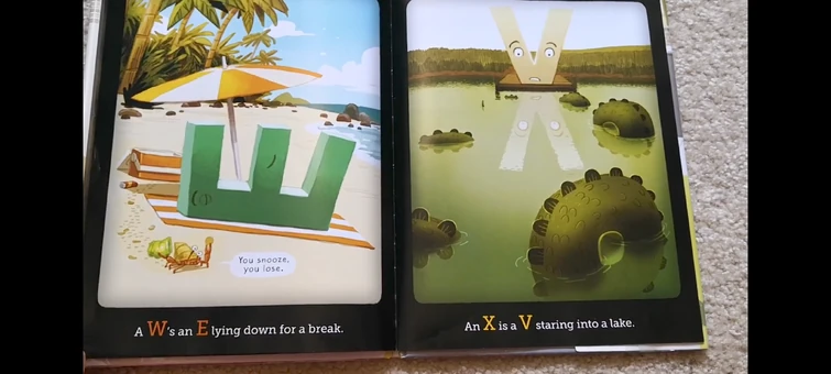 I found this book called the alphabet's alphabet and I noticed ...