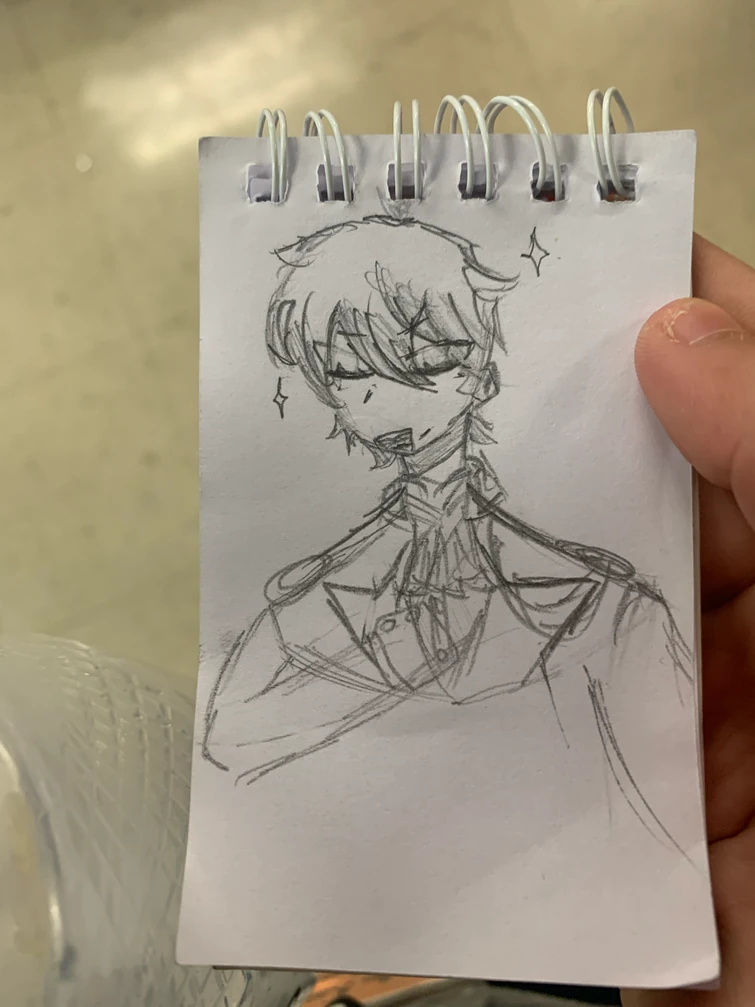 I’m about to kms but here’s a tsukasa drawing bc he’s the only thing ...