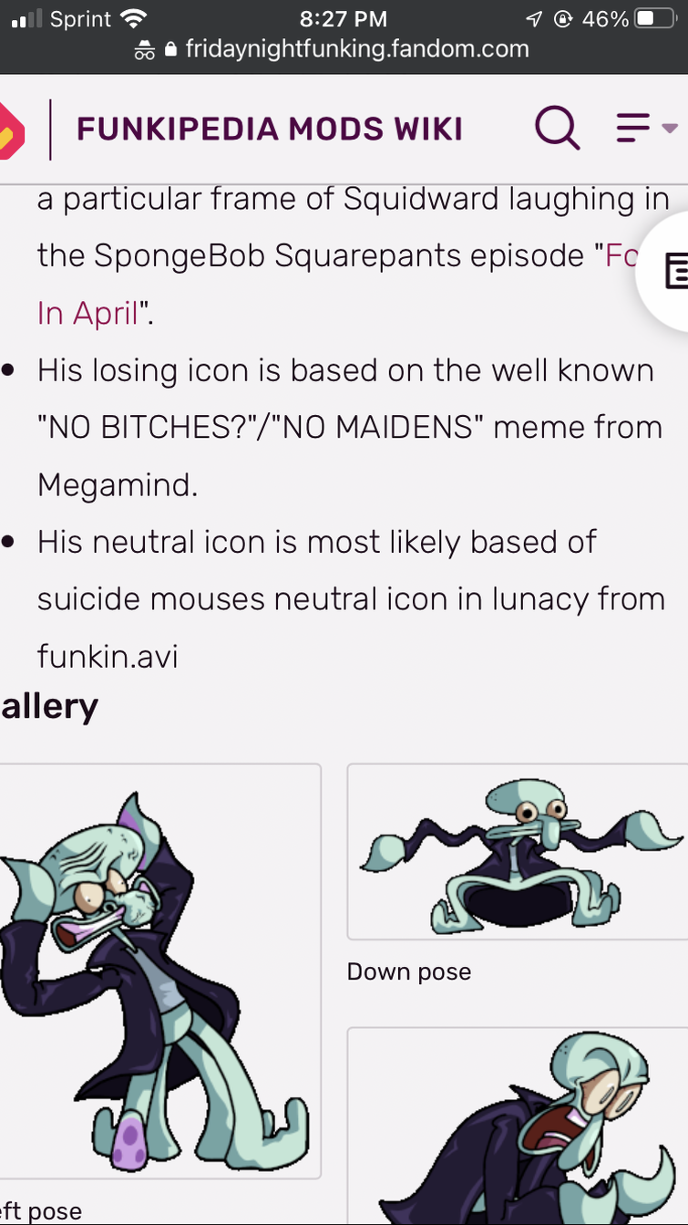 Added something for joe mama squidward | Fandom