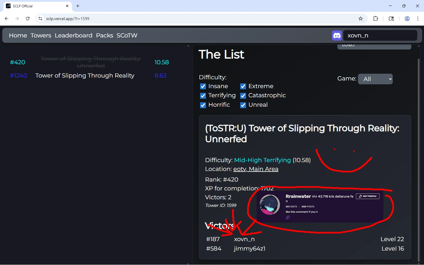 tostr: unnerfed added to the soul-crushing leaderboard project!!! | Fandom