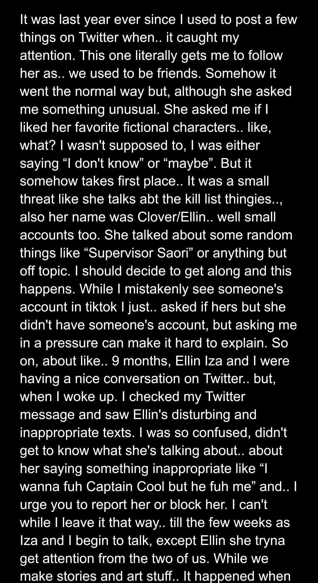 Here's an venting) understand that I already explained.. a bit too much ...