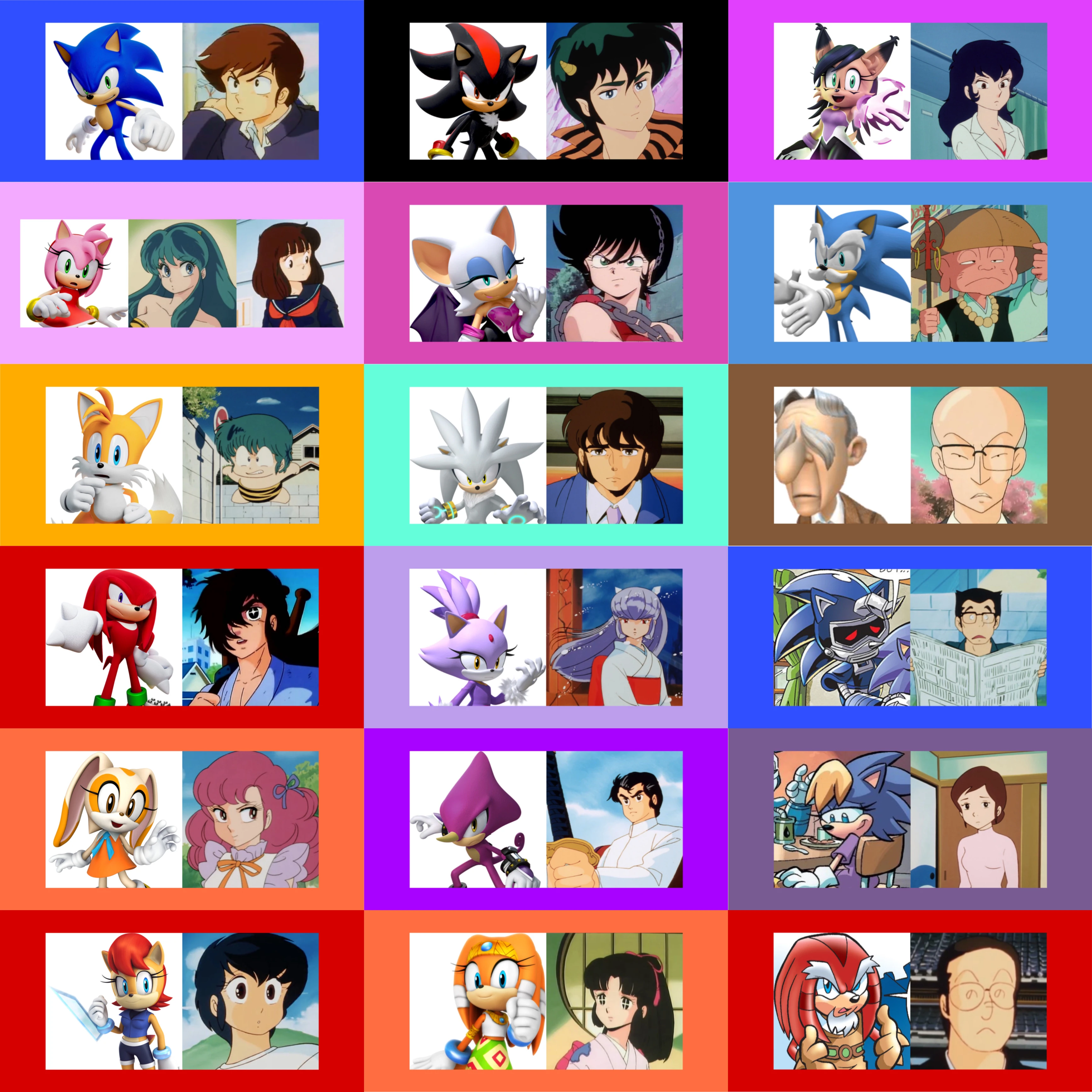 Sonic characters as Urusei Yatsura characters | Fandom