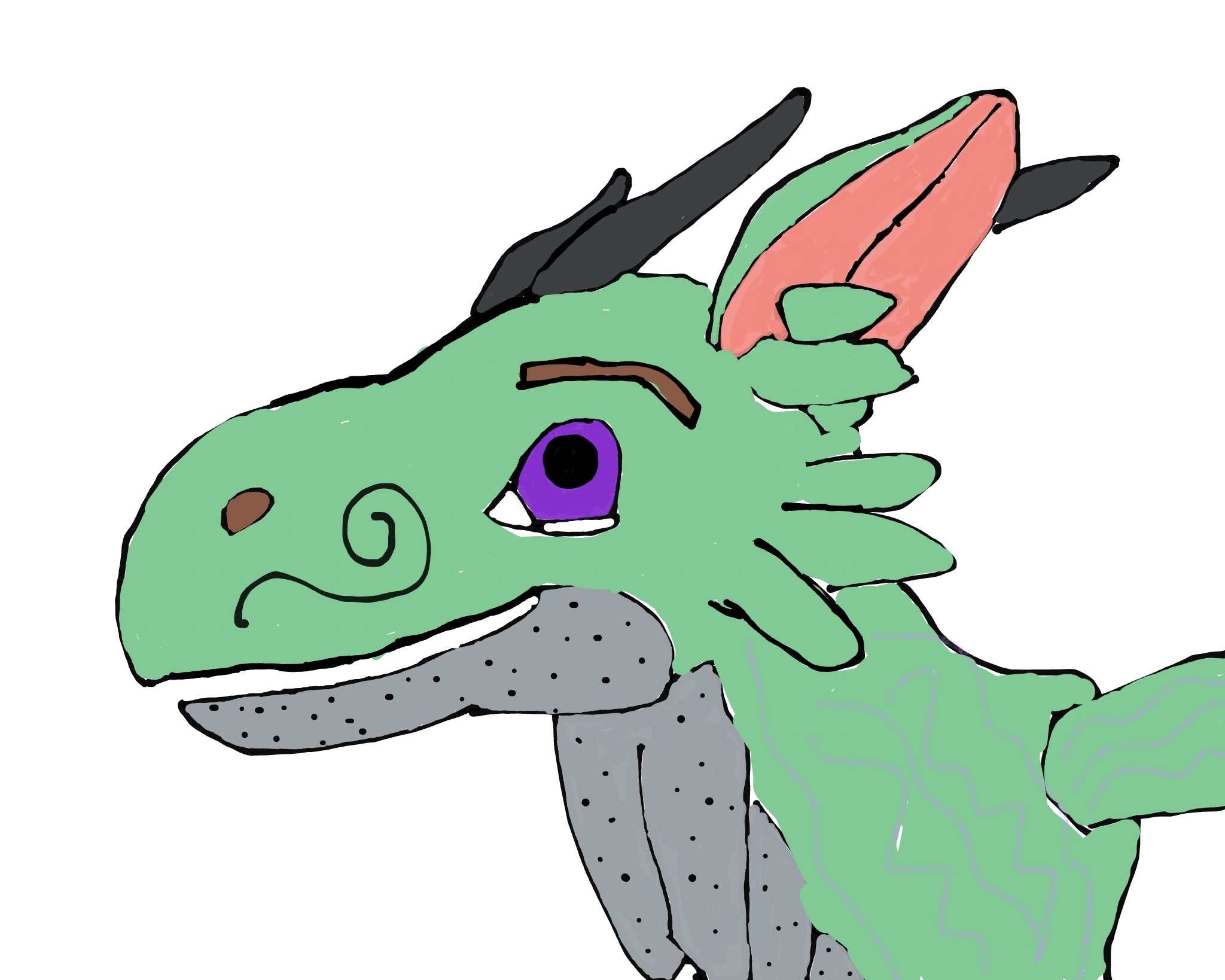 I tried to draw another saurium(was oddly satisfying to color) | Fandom