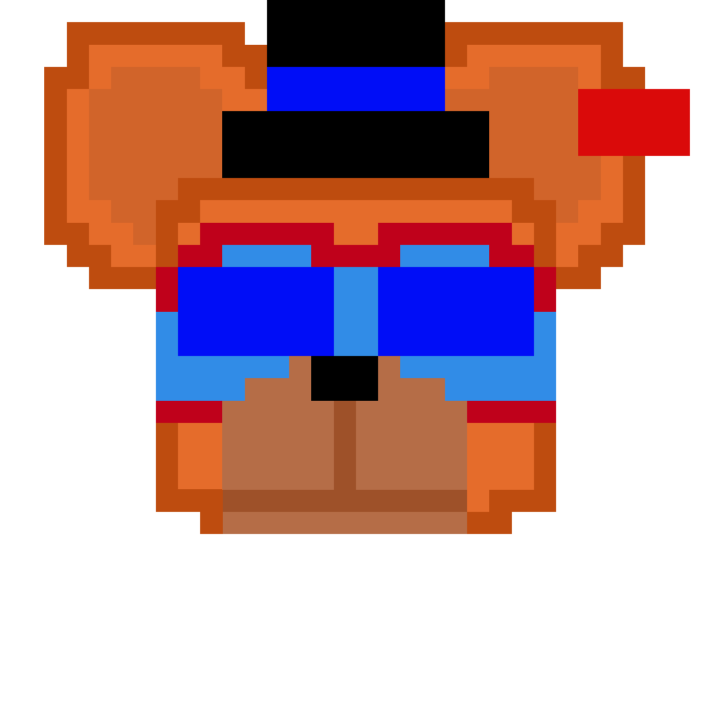 8-bit Glamrock Freddy art | Fandom