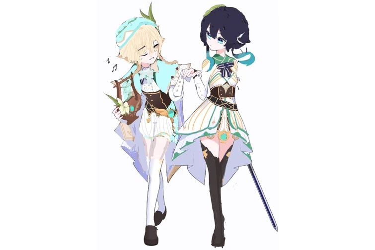 Currently swapping Venti and Lumine's color pallet and adding some ...