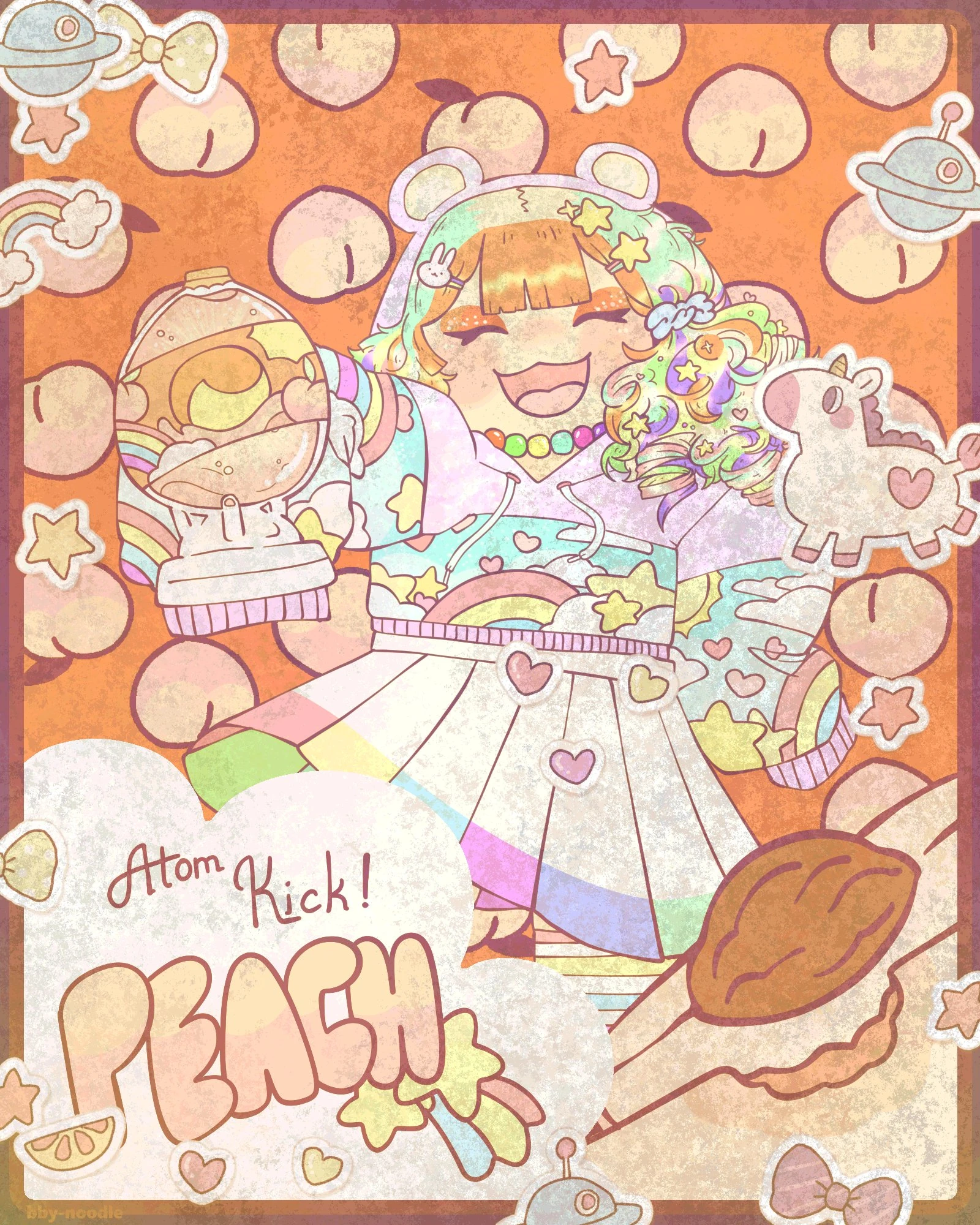 Atom Kick, now in peach! | Fandom