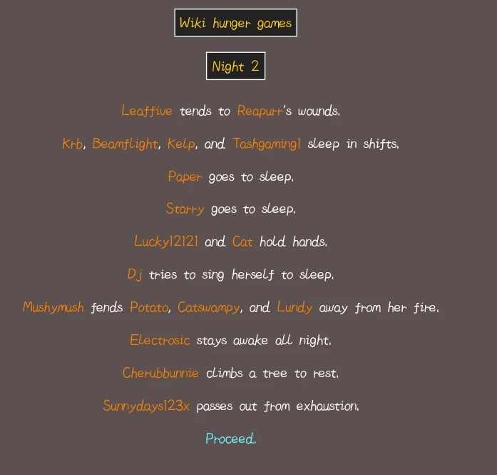 Hunger games night 2+day 3 | Fandom