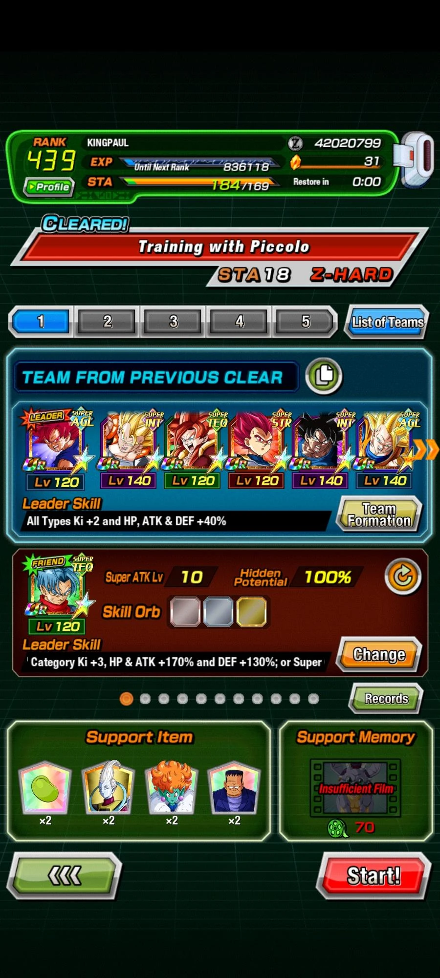 My old main Dokkan team, gosh I feel old | Fandom