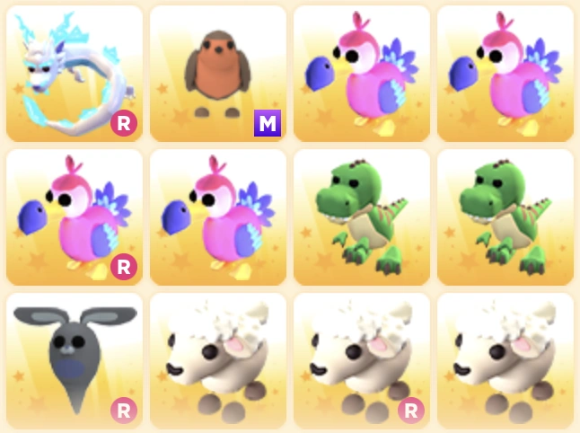 Trading these pets! LF: neon stegosaurus(s) and FR arctic reindeer ...