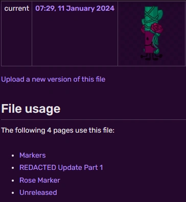 guys i added rose marker to the unreleased part here's proof: | Fandom