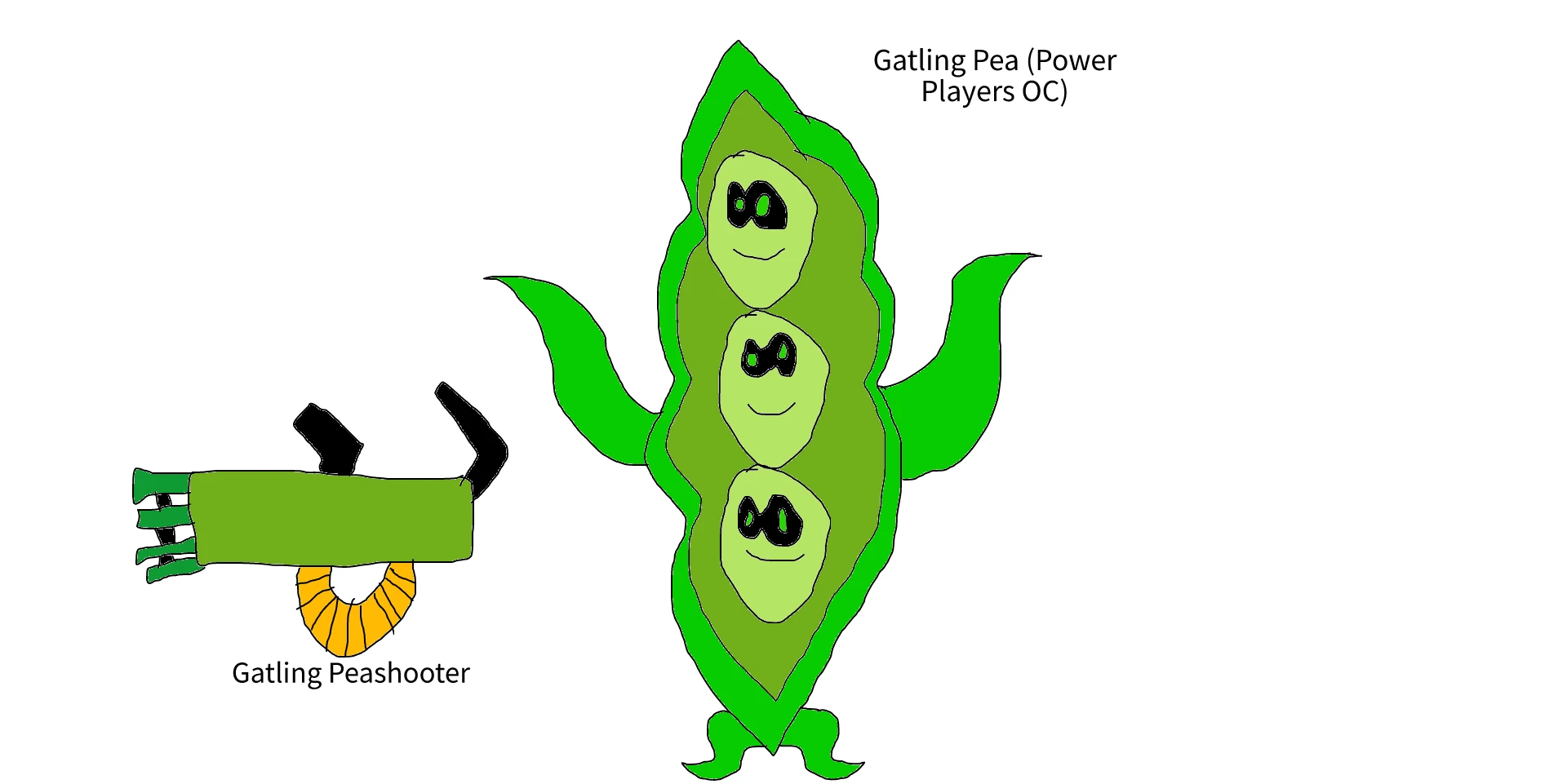 Gatling Pea (Power Players OC) | Fandom