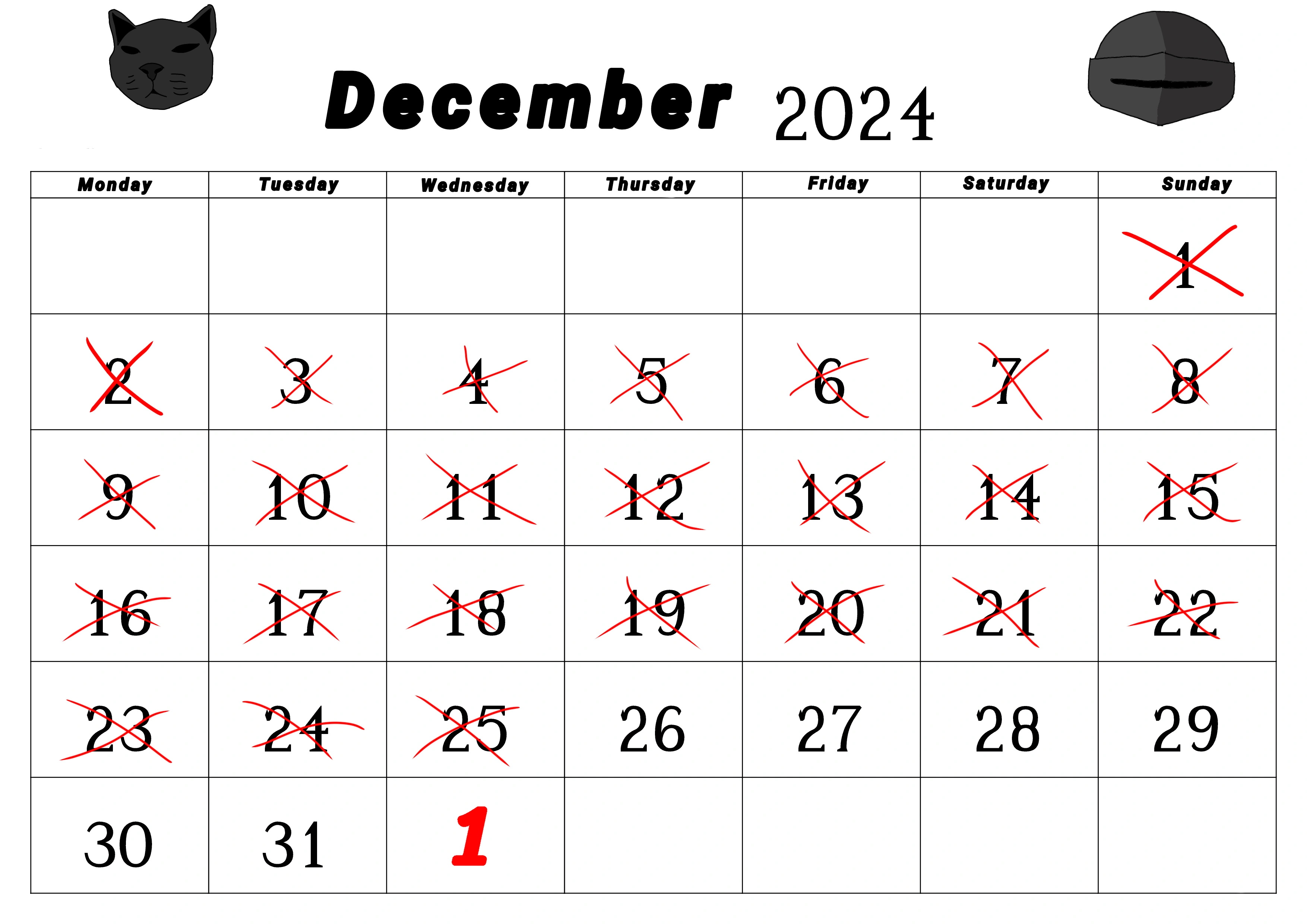 I accidentally forgot about my calendar, well what can I say, we are ...