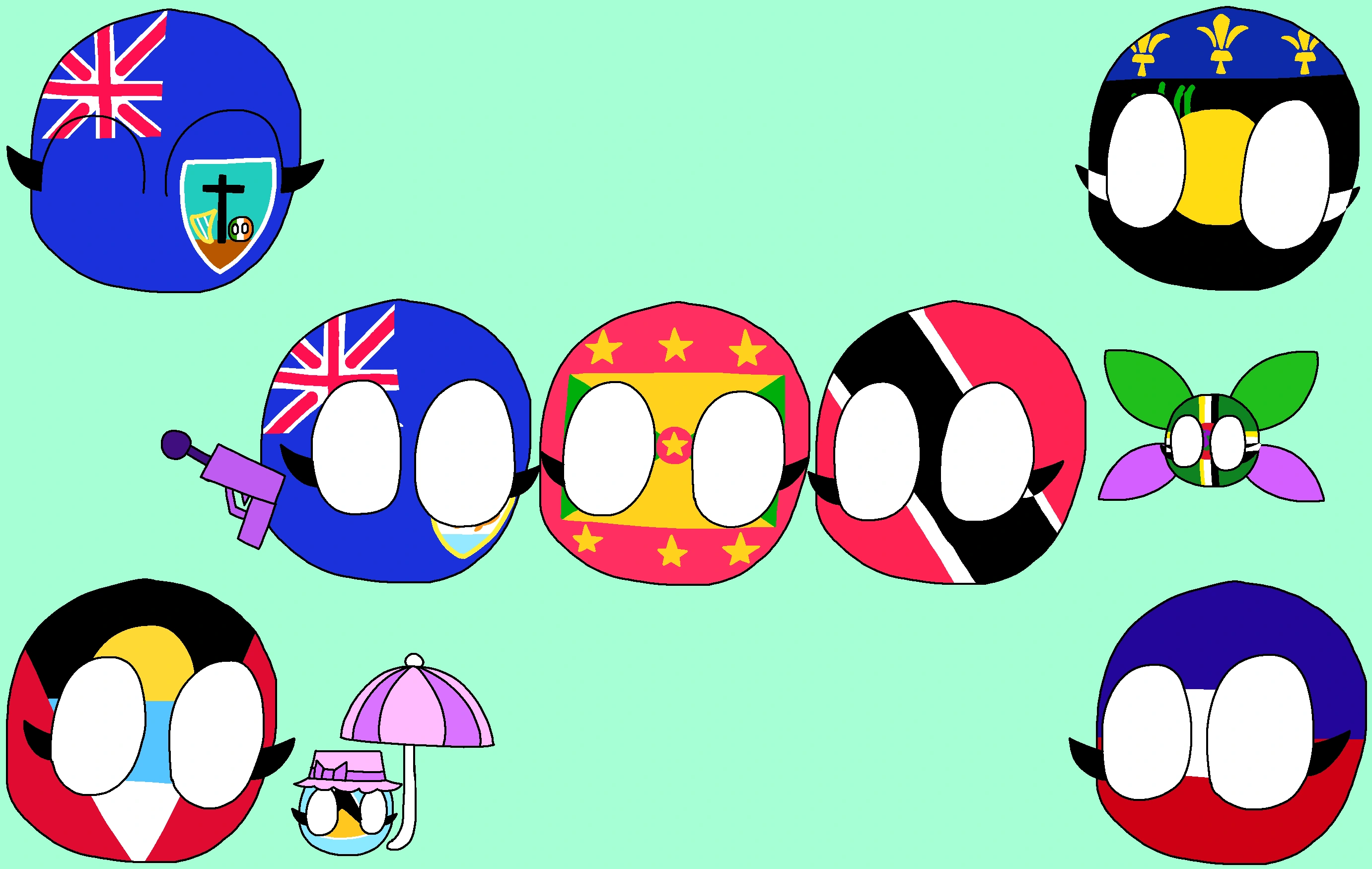 Caribbean Gals (Countryballs) | Fandom