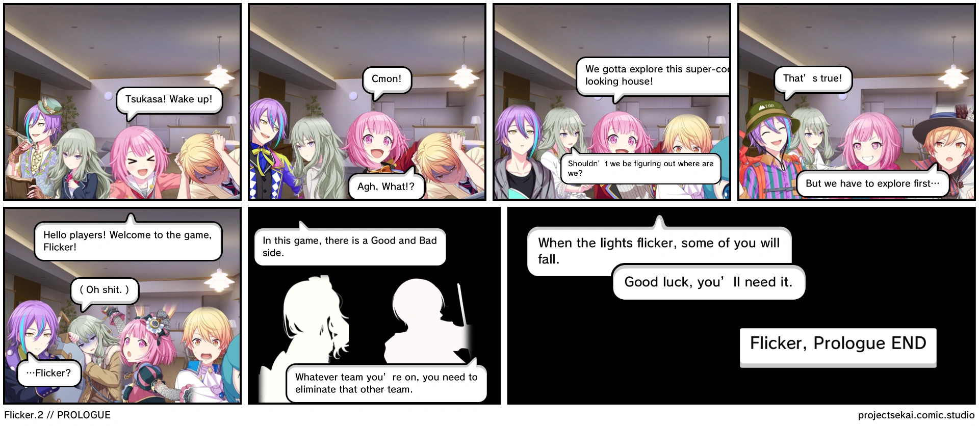 With the remaining time I have left, here is the first flicker comic ...