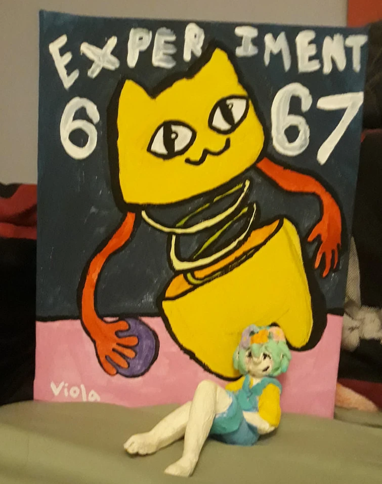 yesterday's artwork + the painting of experiment 667 i made today | Fandom