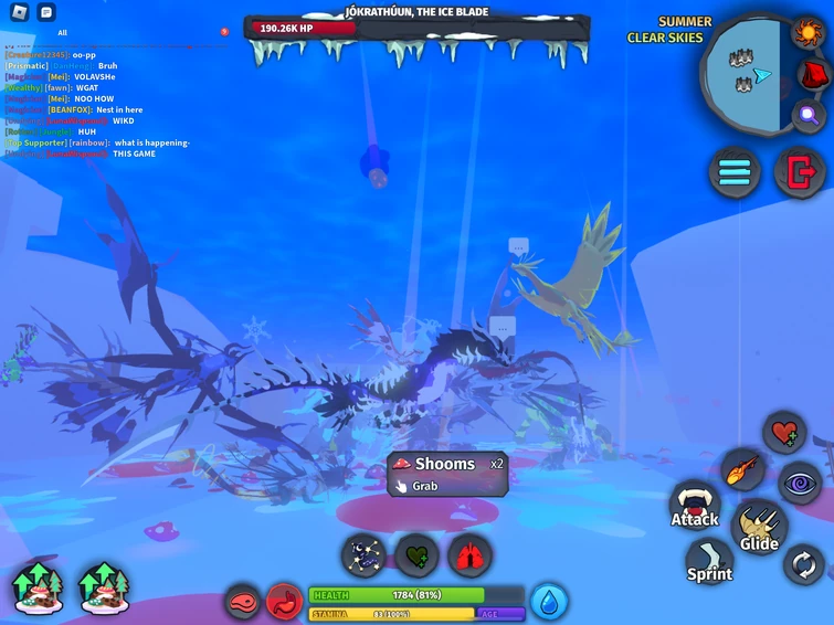 So the volcano erupted during the boss fight… this is very chaotic | Fandom