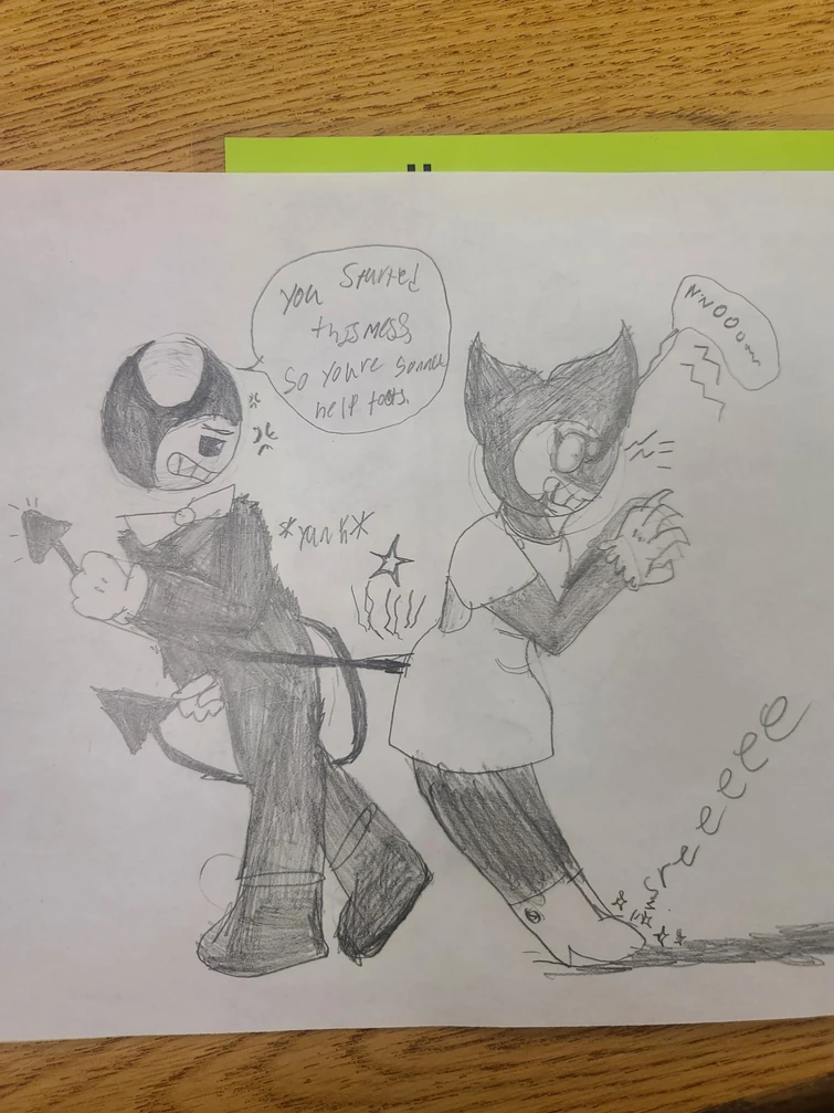 Bendy & Ida beef doodle | Fandom