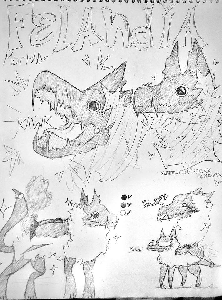 Another Nice Drawing I drew recently for my Derpy Felandia morph! :DD ...