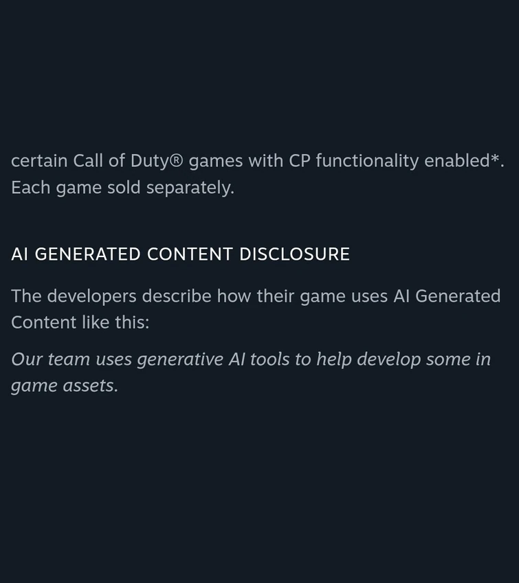Activision confirms some in-game Call Of Duty content is AI generated ...
