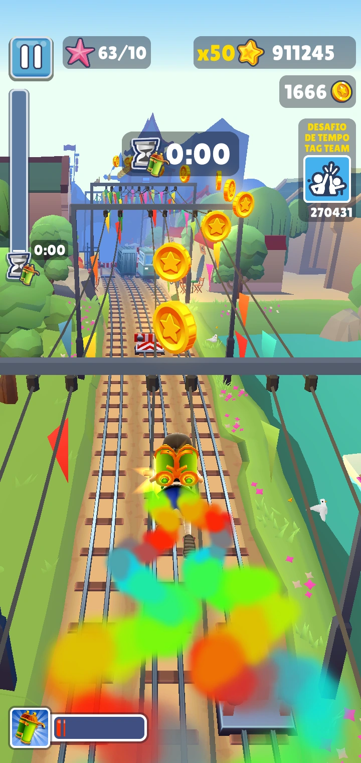 from the serie: rare moments that only happens in subway surfers ...