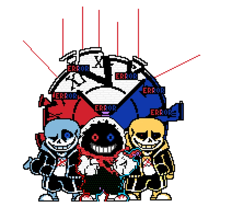 Unfinished Business! Fatal Error Sans Gasters Betrayal Variation 3 | Fandom