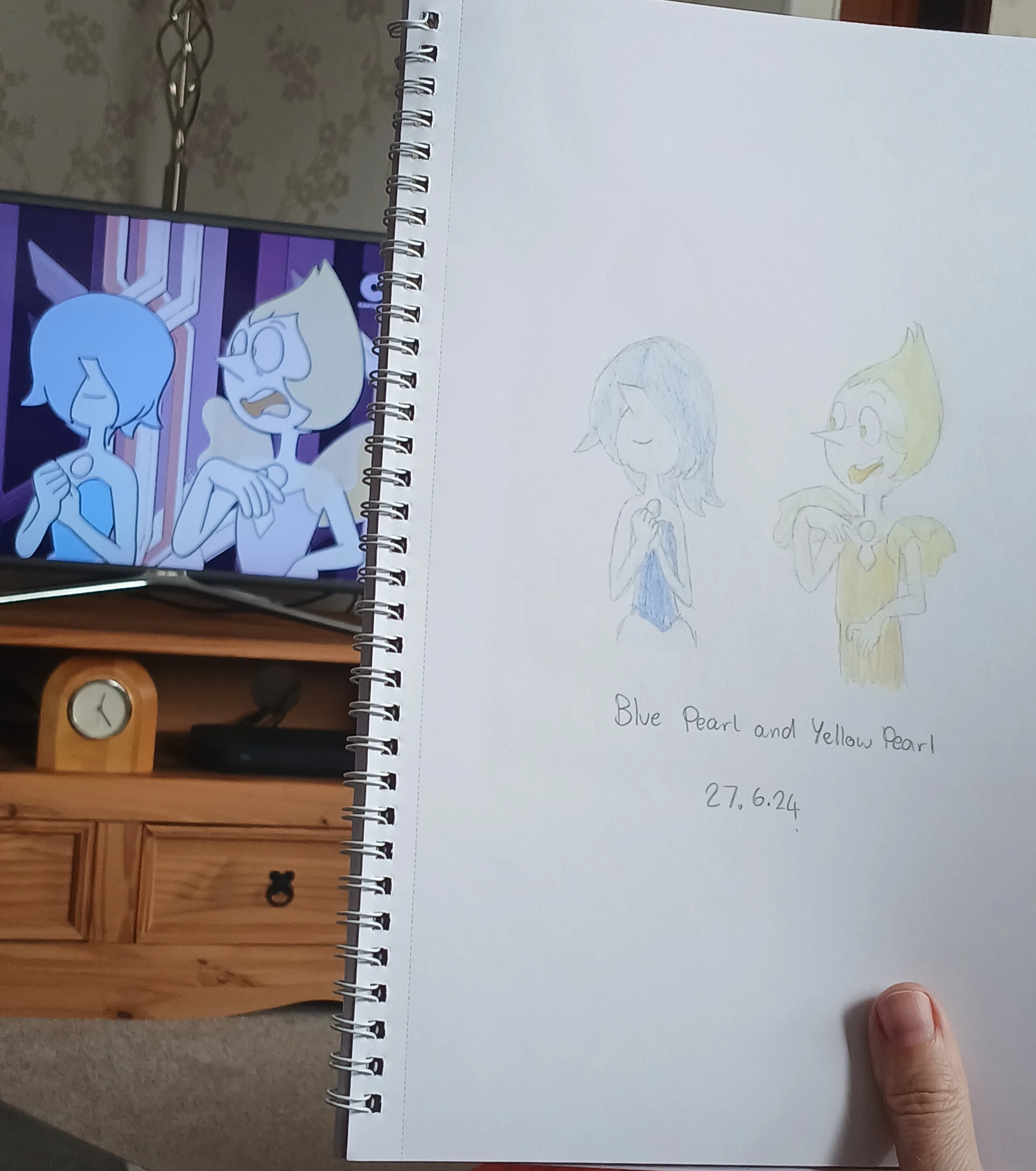 My drawing compared to the actual scene | Fandom
