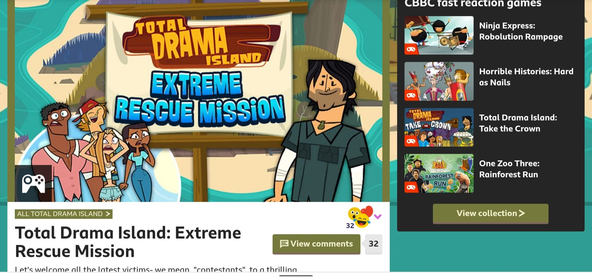 NEW TOTAL DRAMA GAME ON CBBC GAMES | Fandom