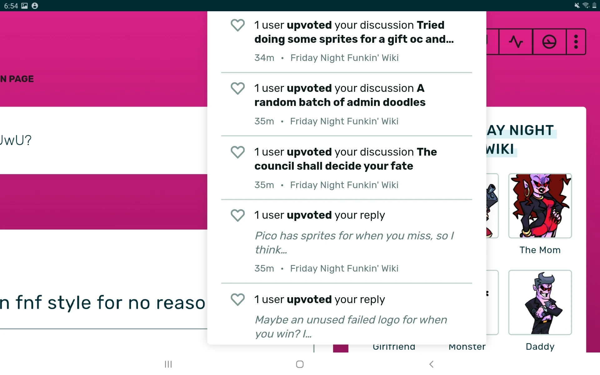 So someone has been mass liking my stuff, and I'm starting to get ...