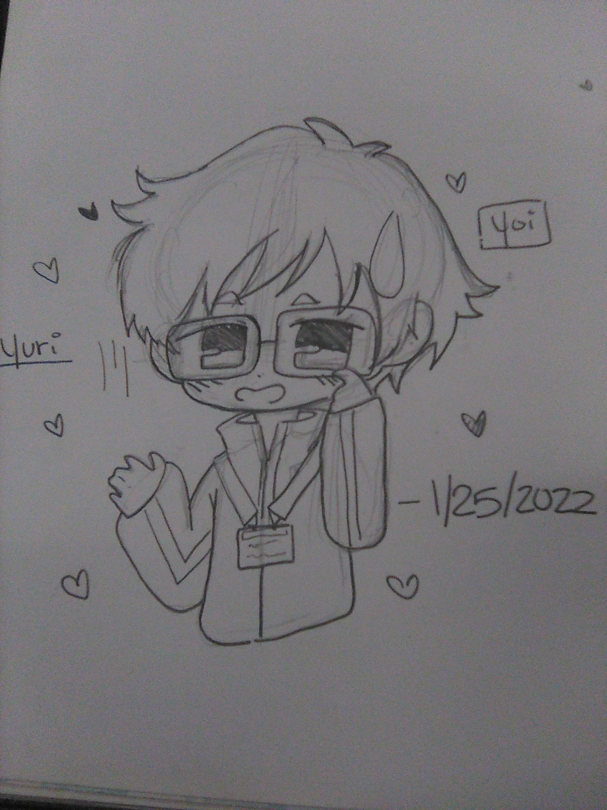 Yuri Drawing lol | Fandom