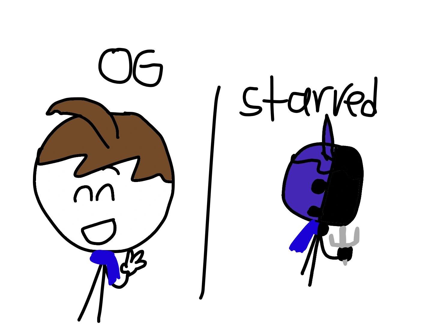 Draw your oc and your oc as a starved- (random drawing shit) | Fandom