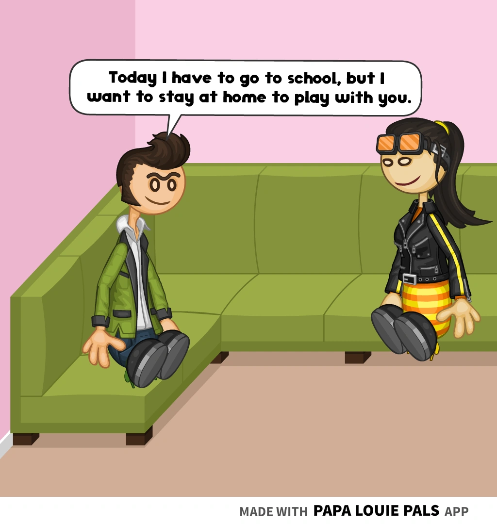 Akari pretend to be Allan's mom to request his teacher to let him stay ...