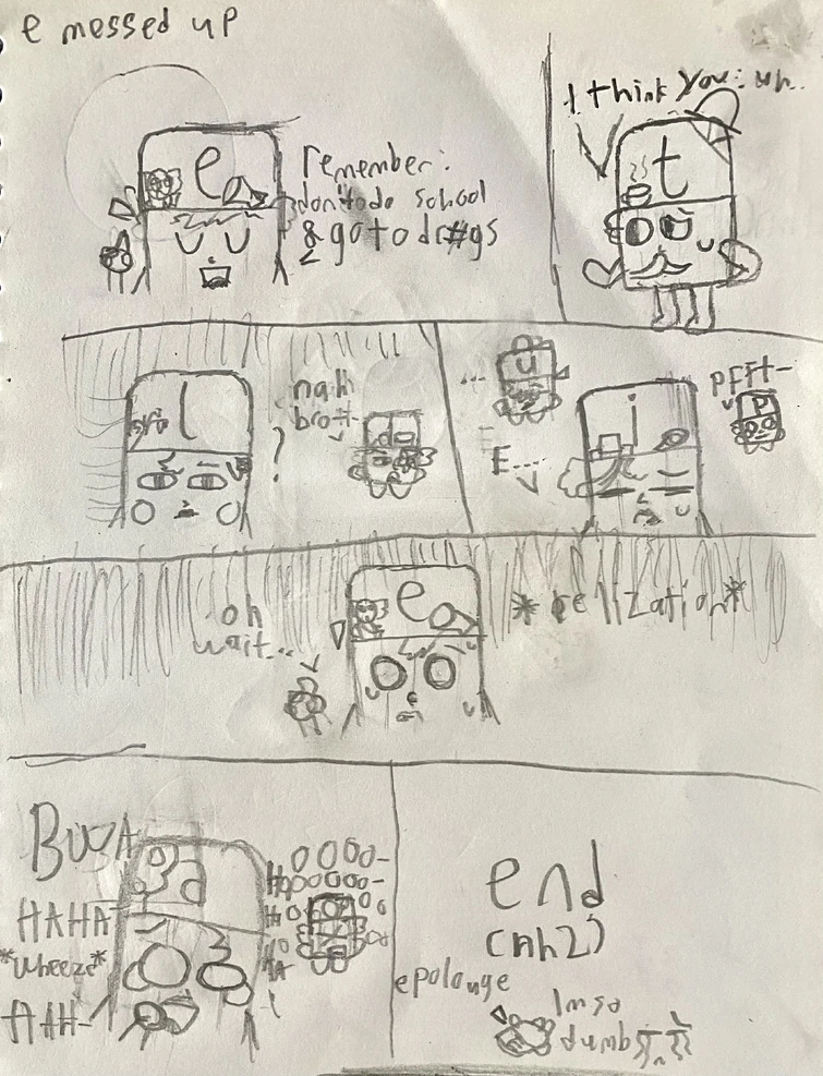 Some goofy ahh comic I made at school | Fandom