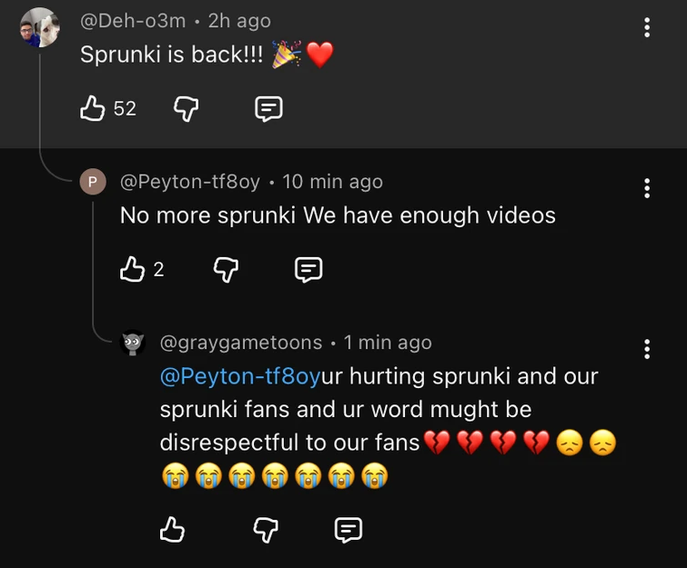 Note that we should always respect and show kindness to our sprunki ...