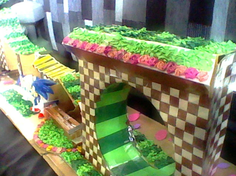 I made Green Hill out of cardboard and paper! | Fandom