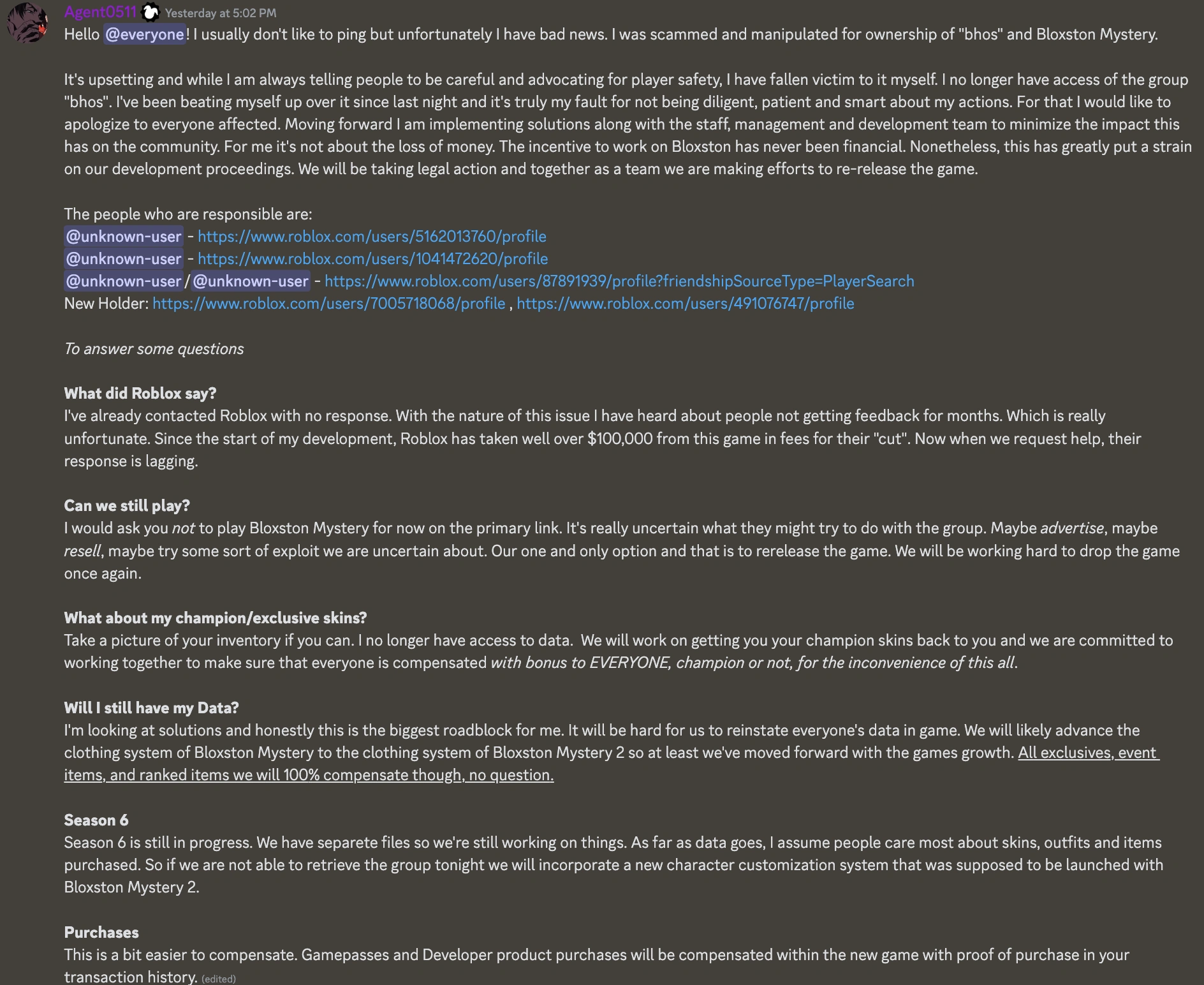 Bloxston Mystery Has Been Hacked | Fandom