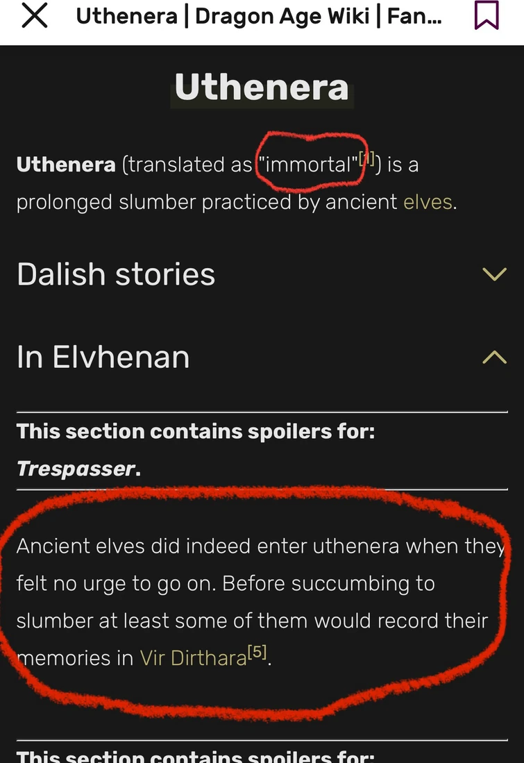 The Evanuris. | Fandom