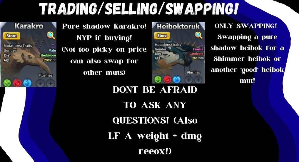 Trading/Selling/Swapping! | Fandom