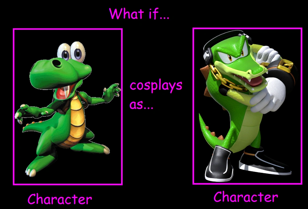 What If: Croc Cosplay As Vector The Crocodile | Fandom
