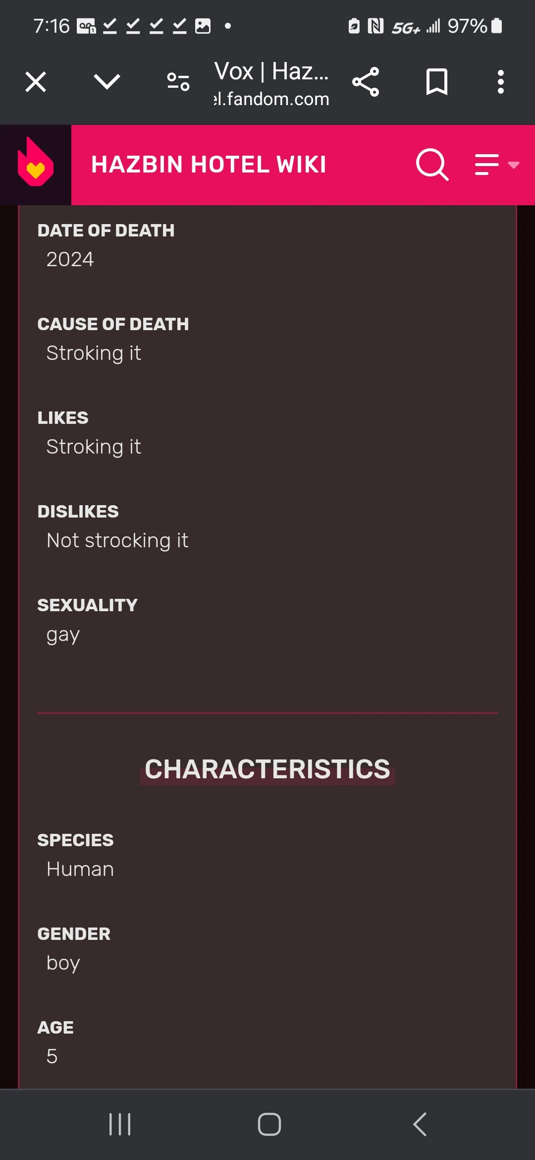 Can someone pls fix Vox's page 💀 | Fandom