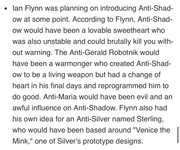 Ian Flynn’s scrapped plans for the Anti versions of Silver and Shadow ...