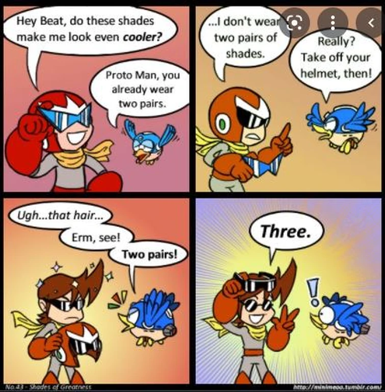 When Proto Man has too many shades | Fandom