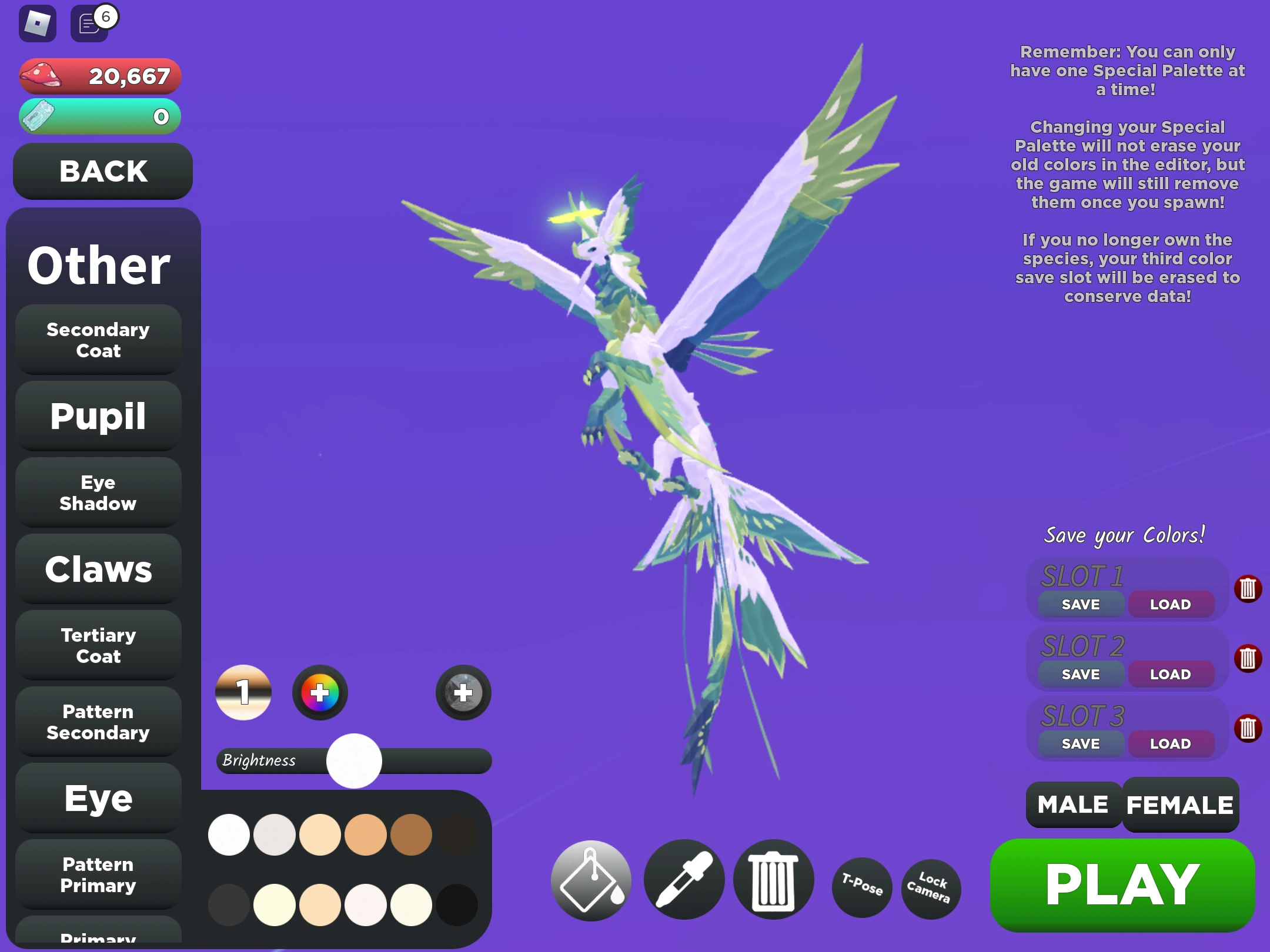 buying rorolos for 400-900 mush each, or u can choose a skin for it ...