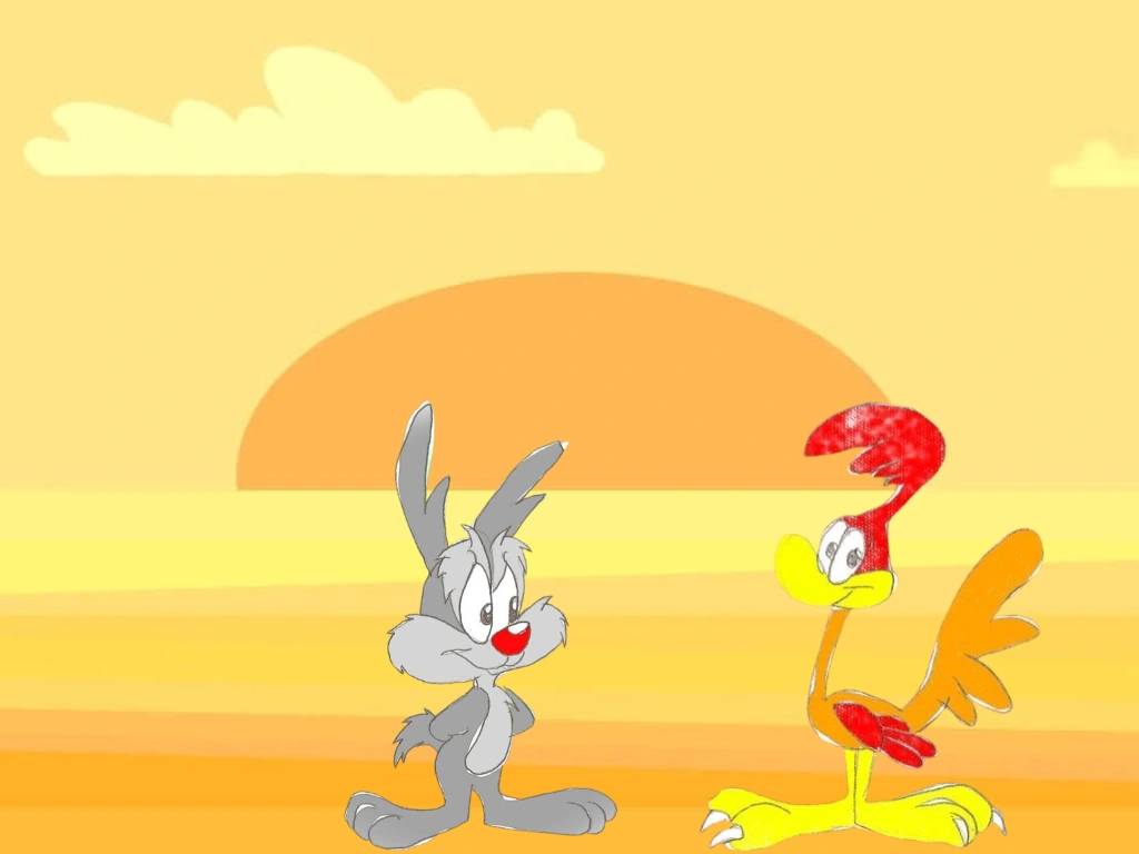 Cartoon Network City - Calamity And Beeper Walking Off In The Sunset ...