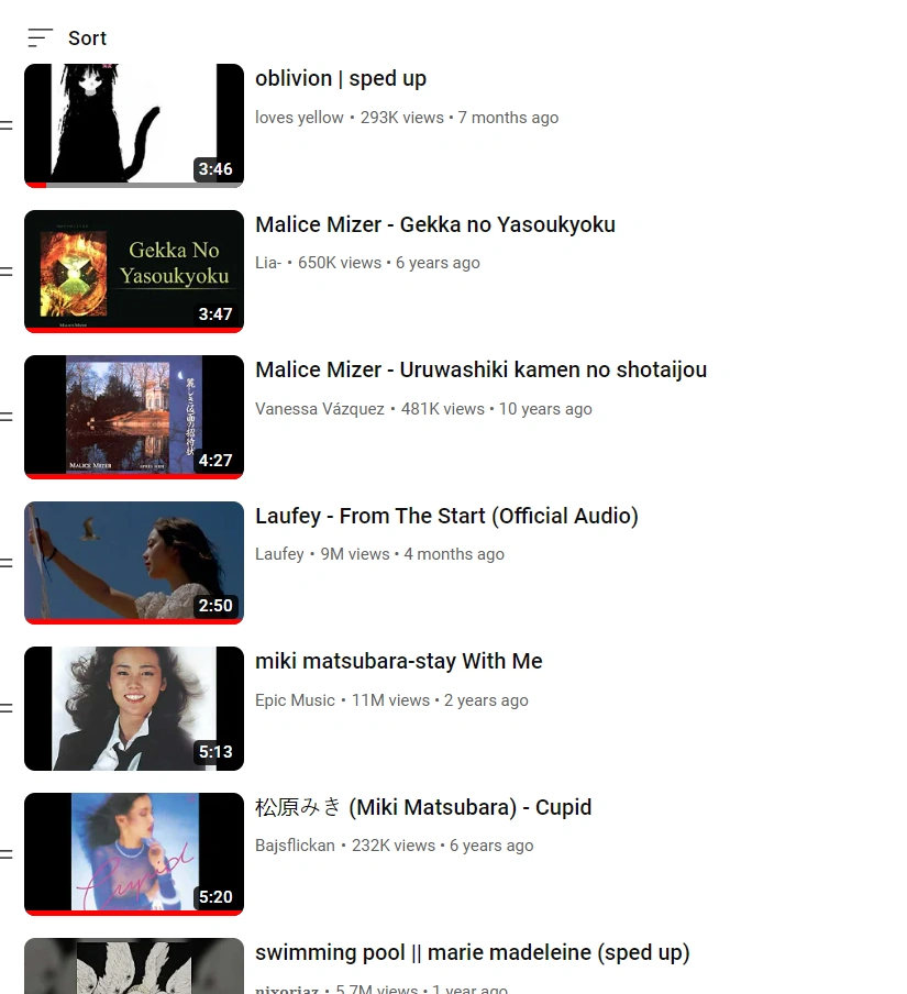 my youtube playlis., | Fandom
