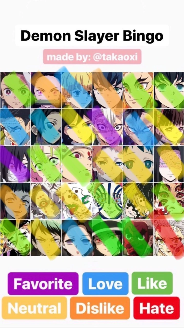 Demon Slayer Bingo. | Fandom