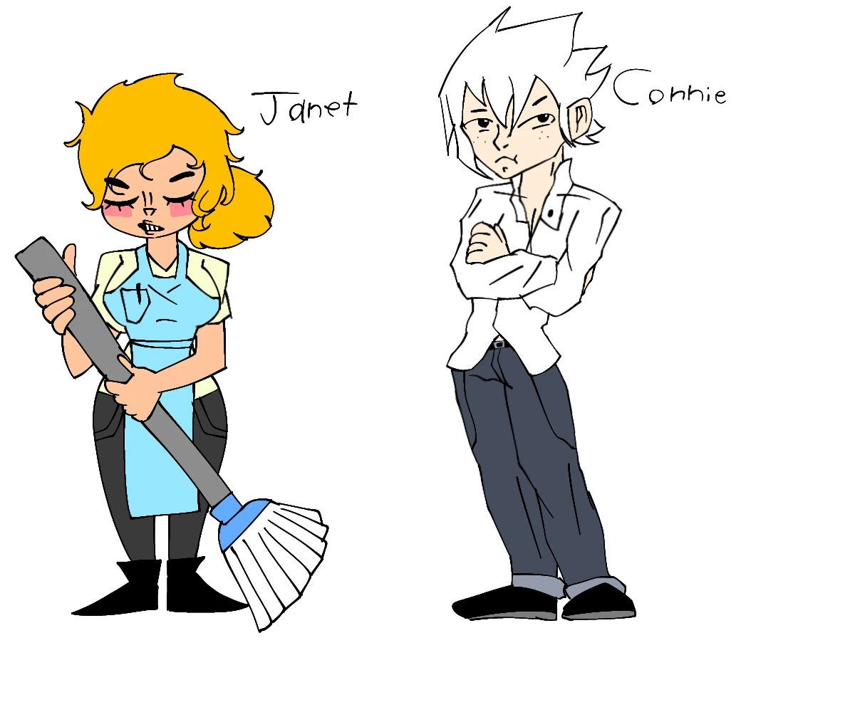 here are my human designs for Janet and Connie! | Fandom