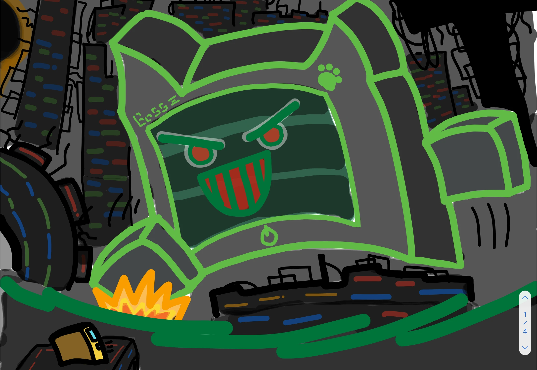 Boss 3 Electro art | Fandom