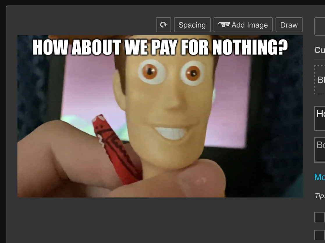 How about we pay for nothing? | Fandom