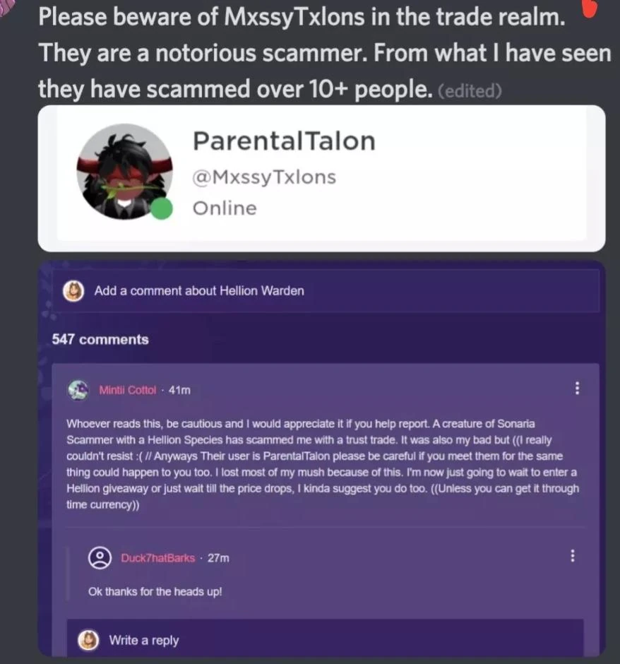 just got scammed trading for hellion | Fandom