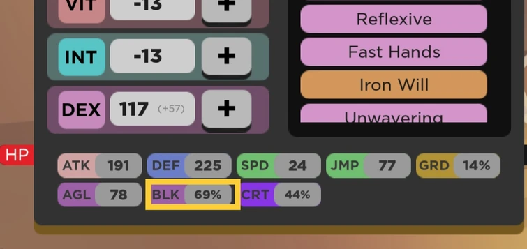 My block chance: | Fandom